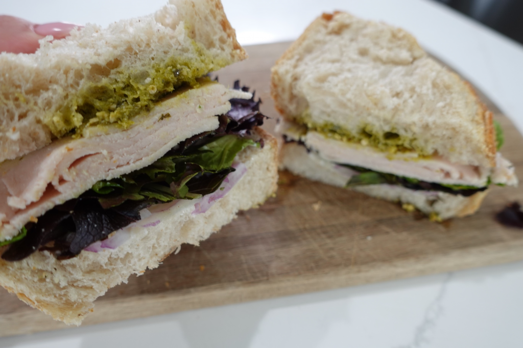 Basil Pesto-Mayo Turkey Sandwich - Simply Janie
